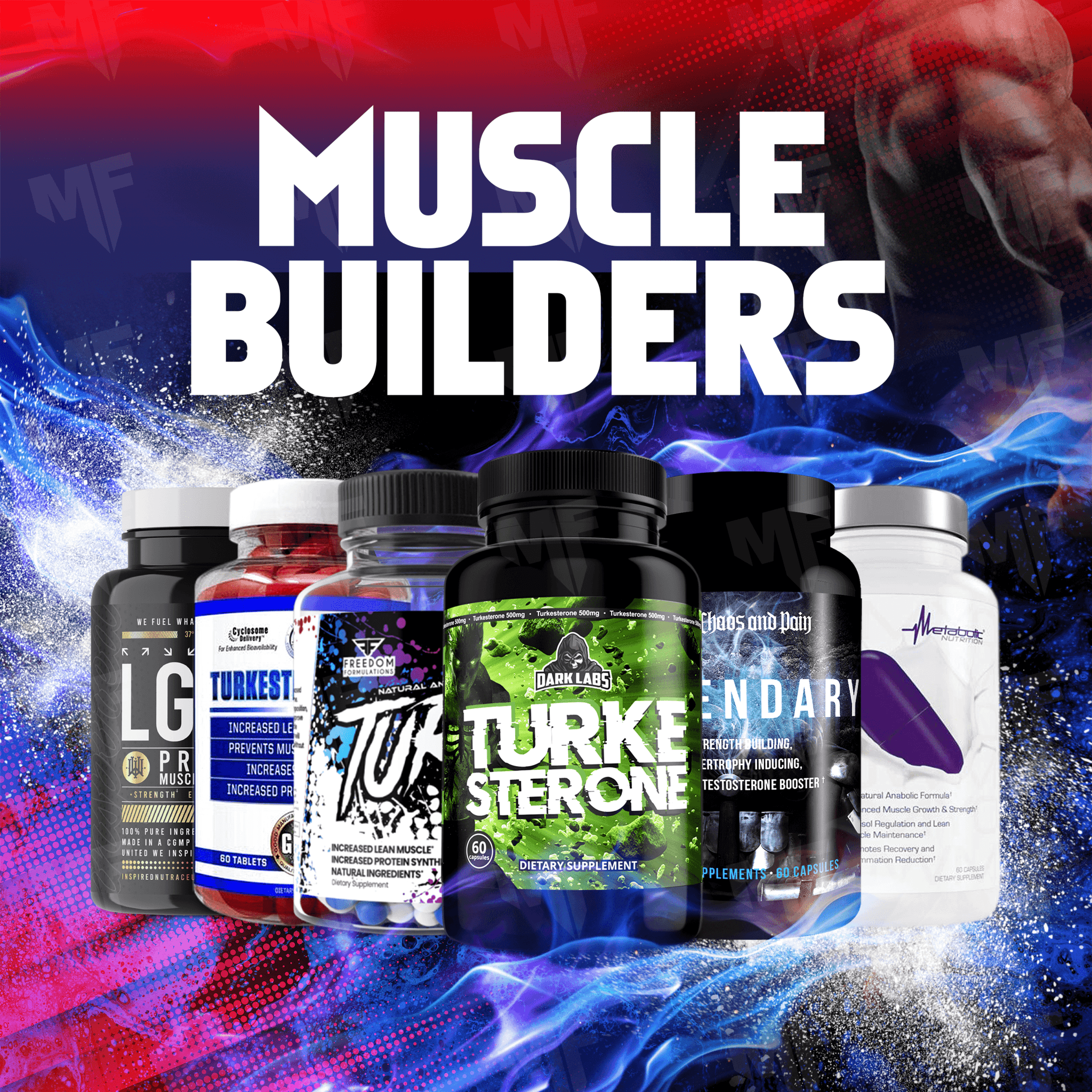 Muscle Builders | Muscle Building Supplements for Growth- MUSCLE FACTORY