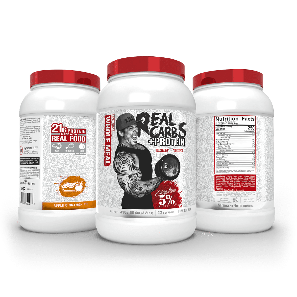 REAL CARBS + PROTEIN- Muscle Factory, LLC